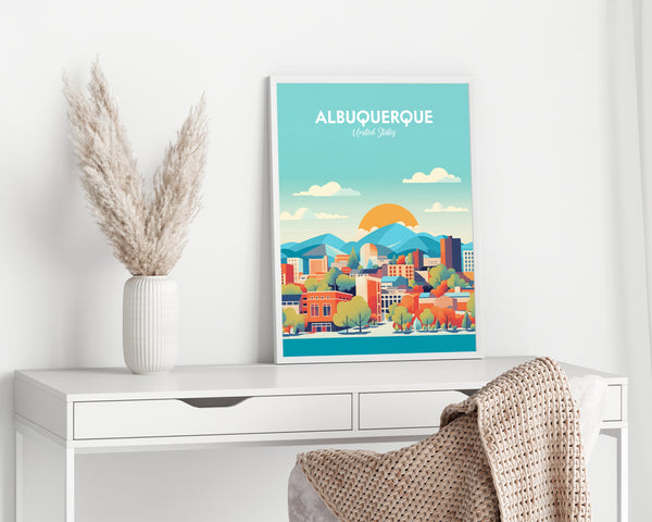 Albuquerque Travel Poster, Albuquerque Print, Albuquerque New Mexico ...