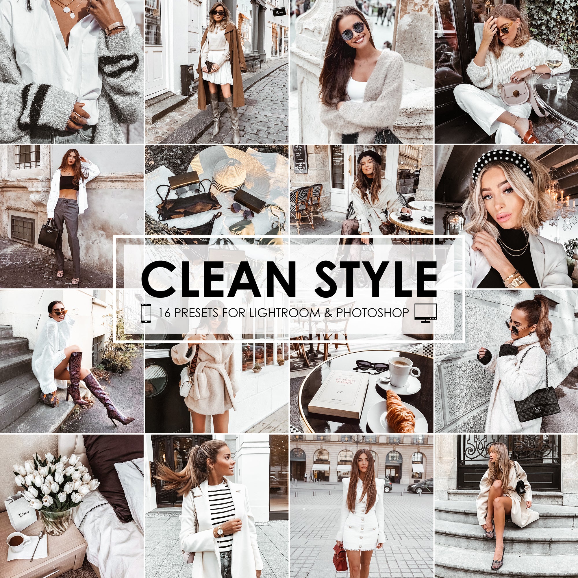 Clean Style - Lifestyle Lightroom Presets, Instagram Selfie Filters ...