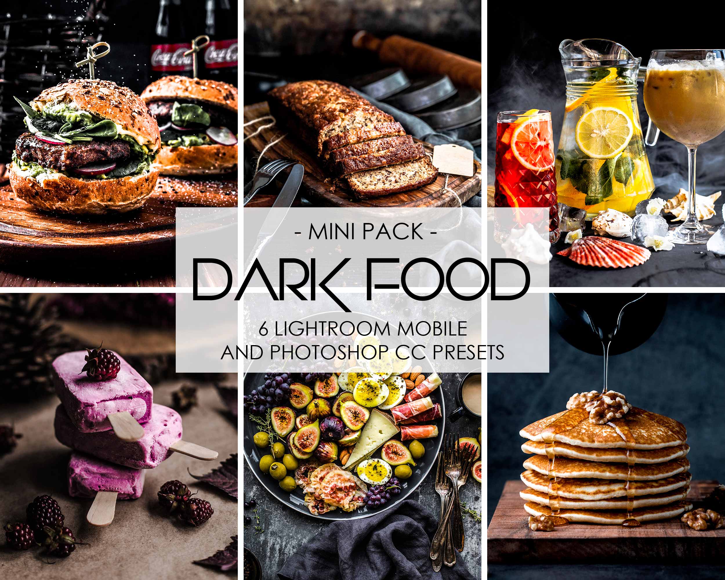 Dark Food - Tasty Food Presets, Lightroom And Photoshop, Food Blogger ...