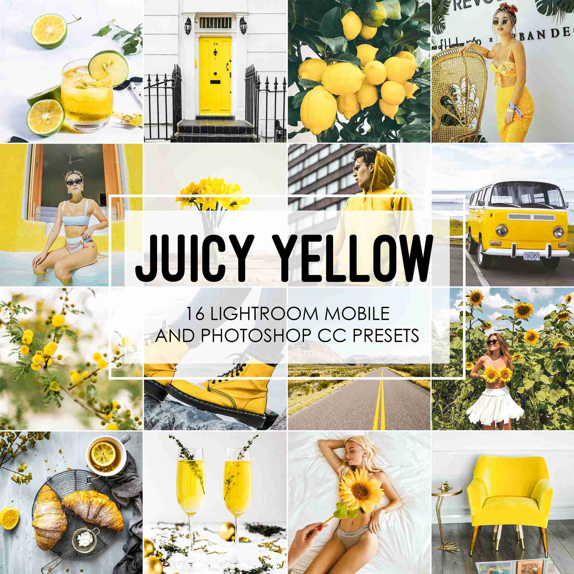 Juicy Yellow - Lemon Presets, Yellow Presets, Instagram Travel Blogger ...