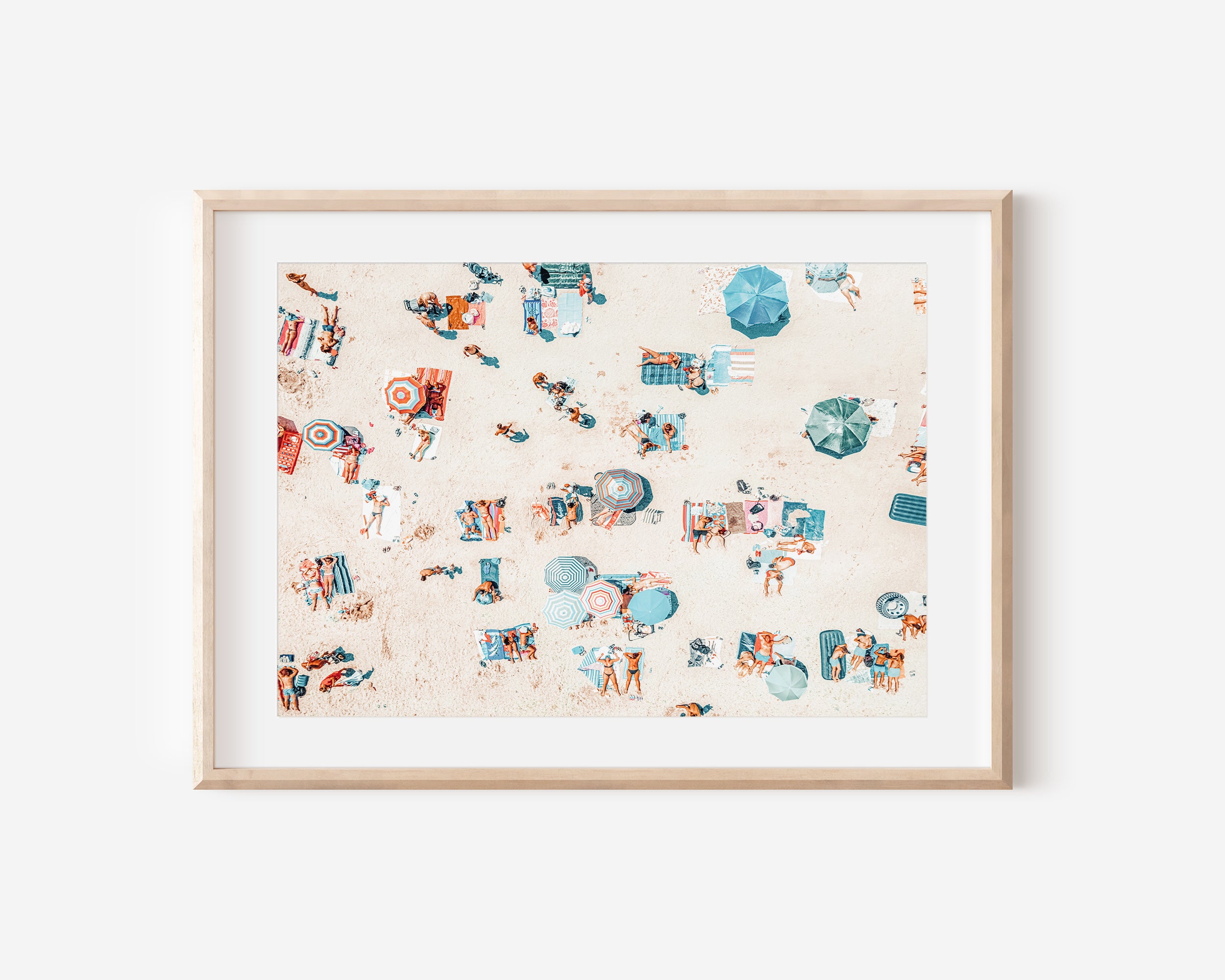 Aerial Beach Print, Beach Print, Aerial Beach People Print, Aerial Art ...