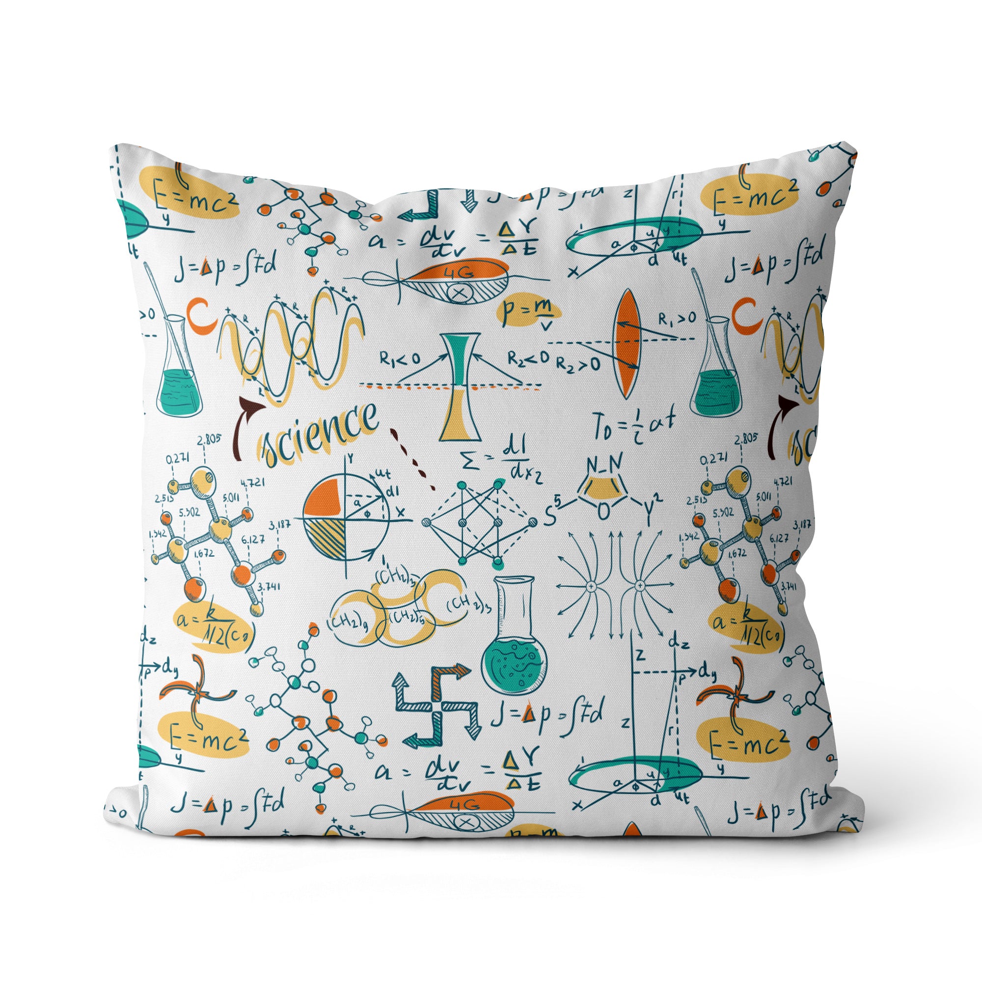 Decorative Throw Pillow ENDLESS SCIENCE - Chemistry Pillow Print – Art ...
